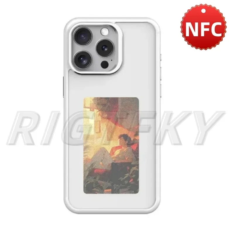 NFC-Function-Smart-Phone-Cases-For-iphone-15-14-13-Pro-Max-E-ink-Screen ...