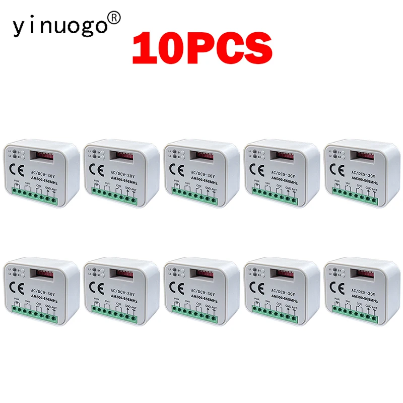 10PCS RX MULTI 433 a 868 mhz Multifrequency Receiver For RX-MULTI Gate ...