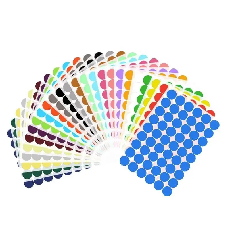 10sheets A4 sticker 2cm round sticker printable dot stickers round ...