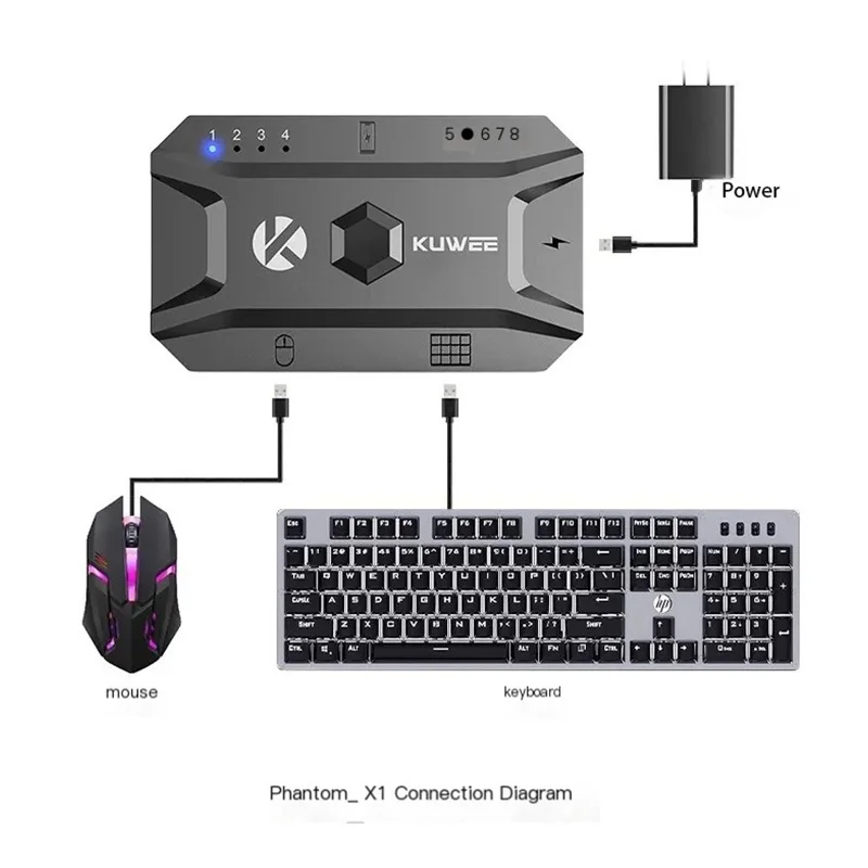 Adaptateur-clavier-et-souris-Bluetooth-sans-fil-clavier-et-souris ...
