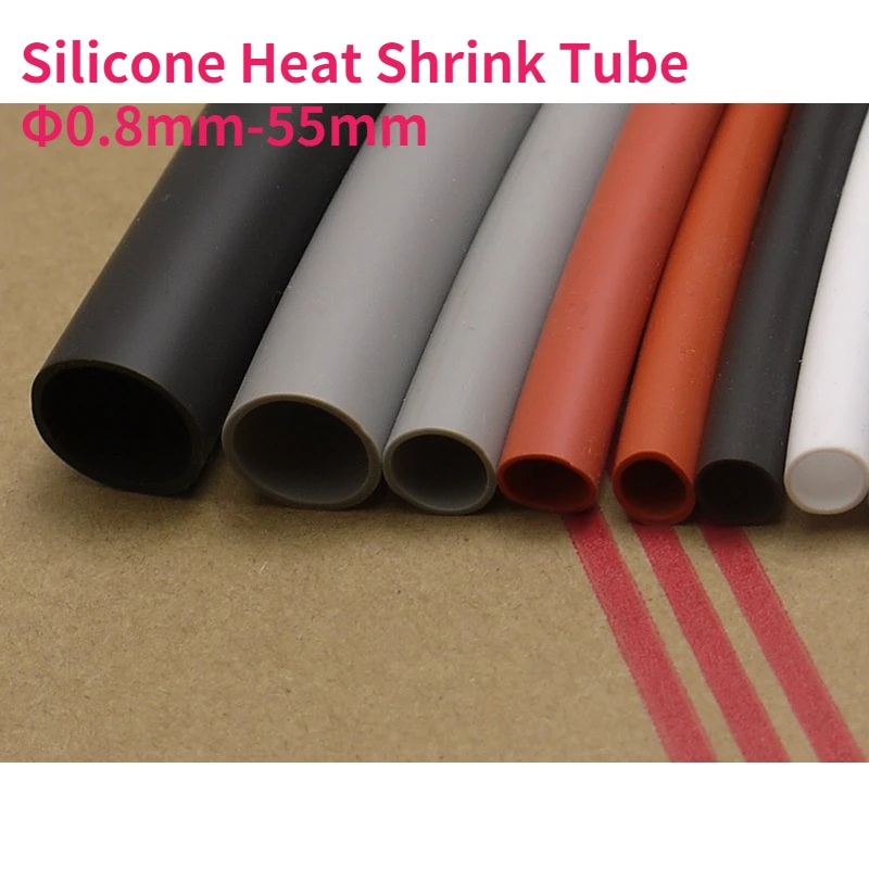 1 Meter Silicone Heat Shrink Tube Flexible Cable Sleeve Insulated 200 ...
