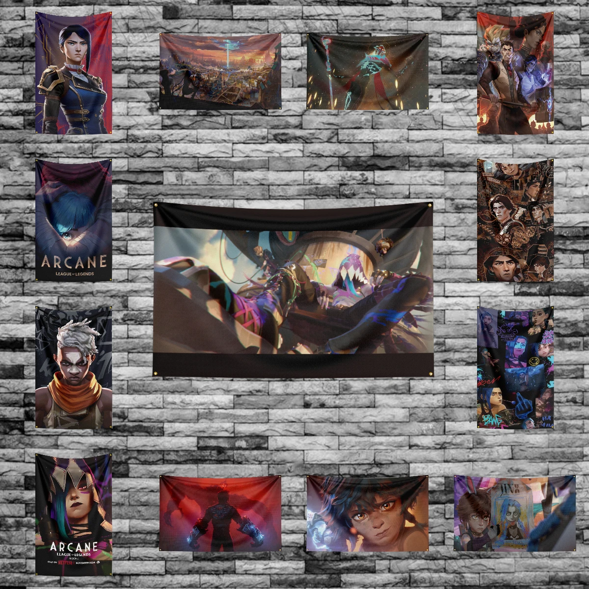 90X150CM Arcanes Leagues of Legends Flag-LOLS Polyester Digital Printed ...