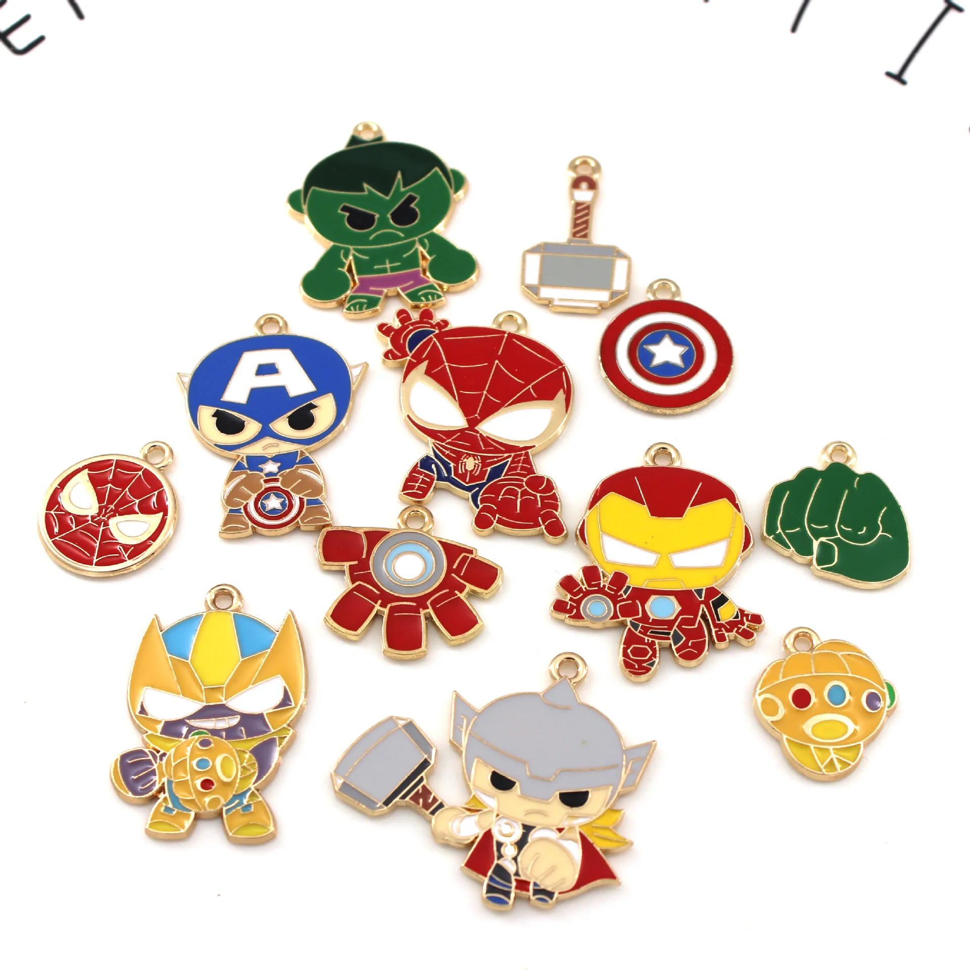 Disney-Marvel-Charm-Pendant-for-Keychain-Anime-Cartoon-Spiderman ...