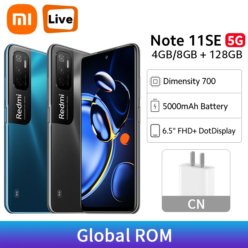 Rom Global Xiaomi Redmi Nota 11se 5g 11 Se Smartphone Dimensão 700 Octa ...
