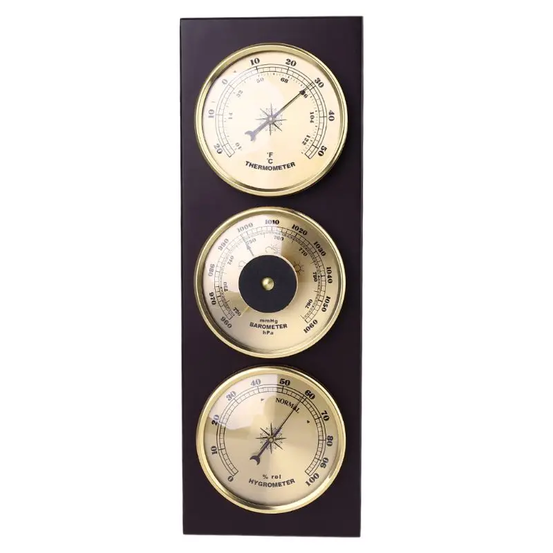 Wall-Mounted-Barometer-3Pcs-Set-Thermometer-Barometer-Hygrometer ...