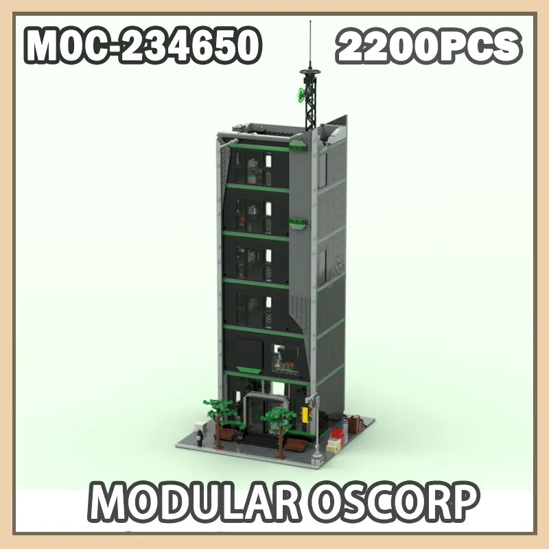 MOC-234650 Modular Oscorp Tower Building Block Assembly Model Urban ...