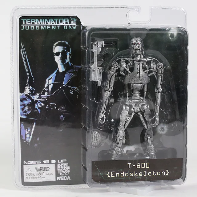 NECA The Terminator T-800 T-1000 Endoskeleton Collector's 7" Scale ...