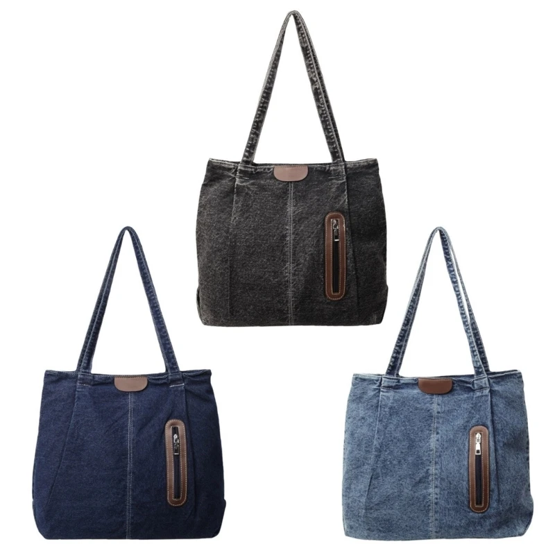 Practical-Women-s-Jeans-Bag-Shoulder-Purse-Large-Capacity-Handbag-for ...
