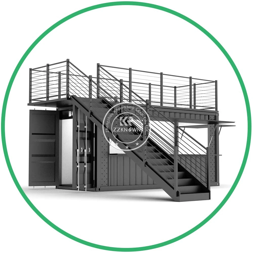 Portable-Shipping-Container-Bar-Coffee-Shop-With-Stairs-Coffee-Kiosk ...