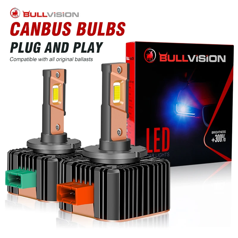 Bullvision-D1S-Led-Headlight-D3S-Canbus-Bulbs-30000LM-CSP-D4S-D5S-D2S ...