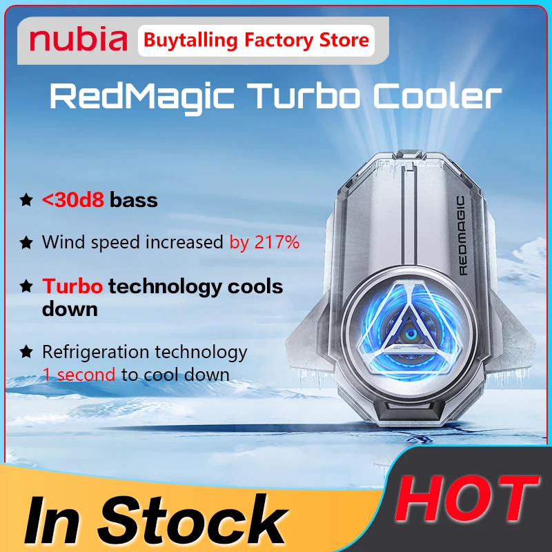 Nubia Redmagic Turbo Cooler For Redmagic 7 Pro 7 Gaming Phone Ice Dock ...