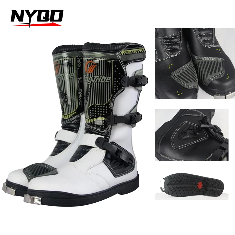Motorcycle Riding Racing Boots Rain Professional Boot Men Women Crash ...