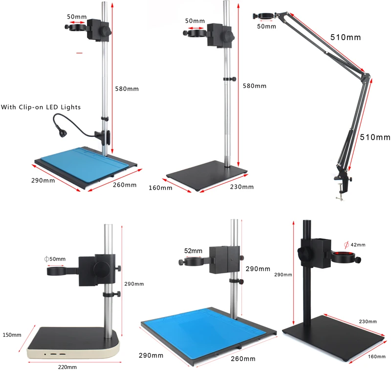 Aluminum Alloy Adjustable Focusing Microscope Stand Focusing Holder ...