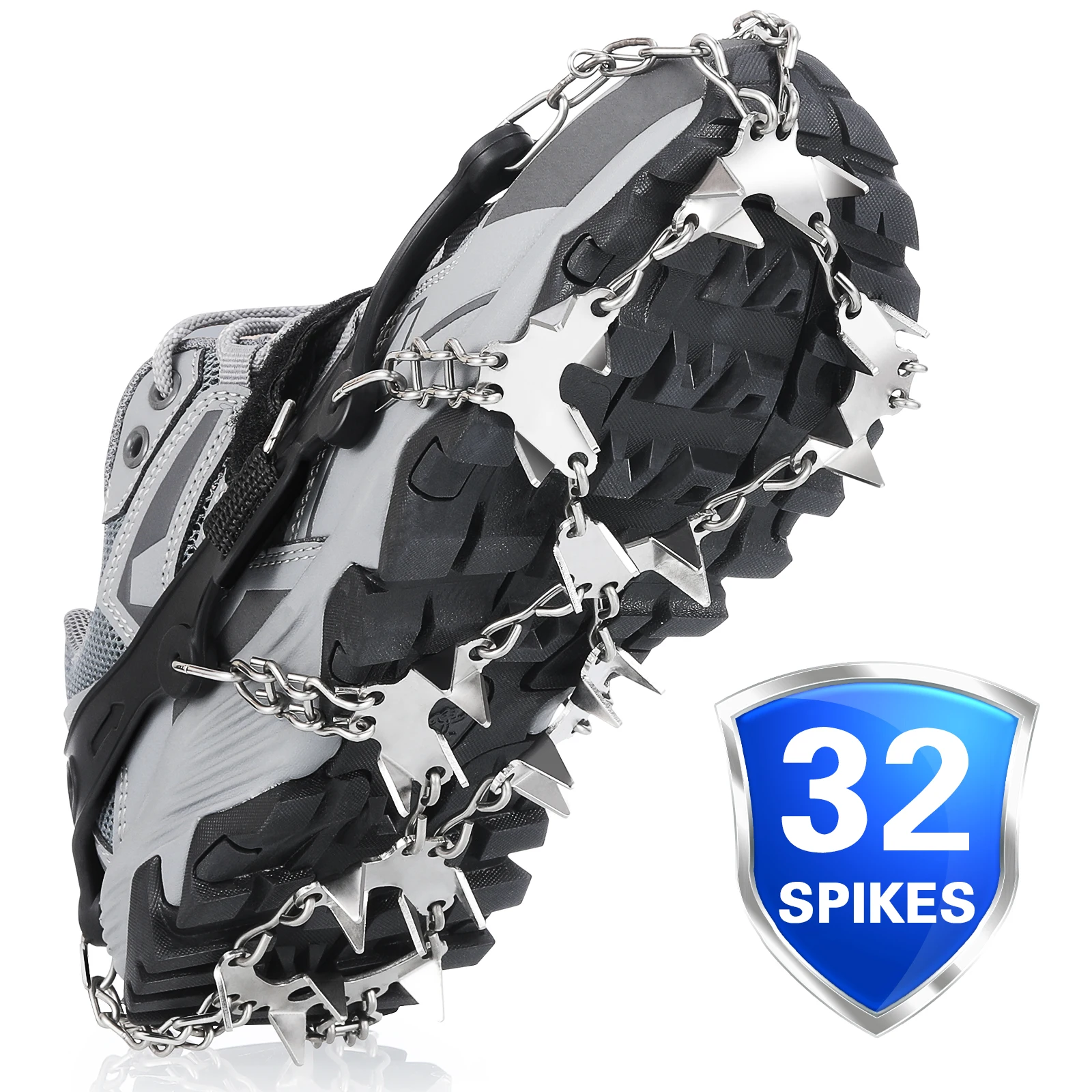 Tomshoo-32-Teeth-Ice-Gripper-Spike-for-Shoes-Anti-Slip-Hiking-Climbing ...