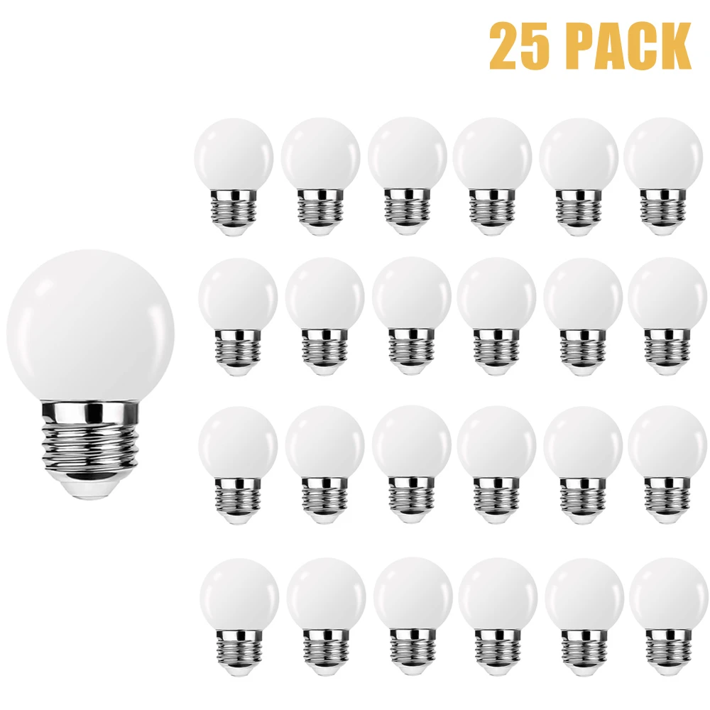 다채로운 플라스틱 밀키 글로브 Led 전구 PC G45 SMD 화이트 E27 220V 문자열 전구, 1W 3W 가든 파티 저렴한 볼 램프| | - AliExpress