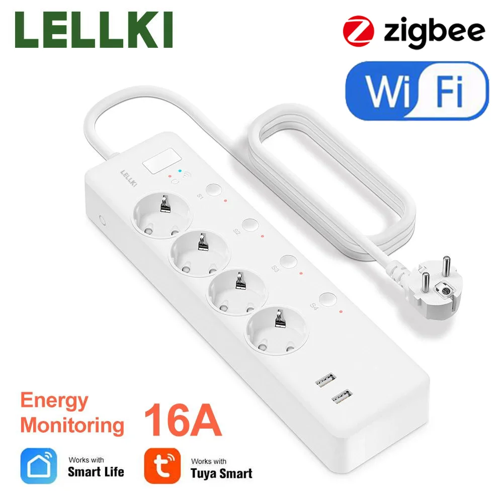 Zigbee-Power-Strip-Energie-Monitoring-Wifi-Smart-Usb-Socket-220V-Eu ...
