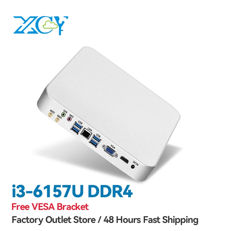 XCY Mini PC Computer Intel Core i5-4200U 3317U i3-6157U Processor ...