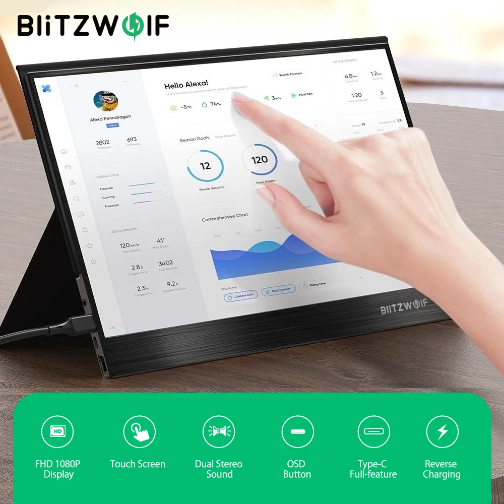 BlitzWolf-BW-PCM3-15-6-Inch-Portable-Computer-Monitor-Touchable-LCD ...