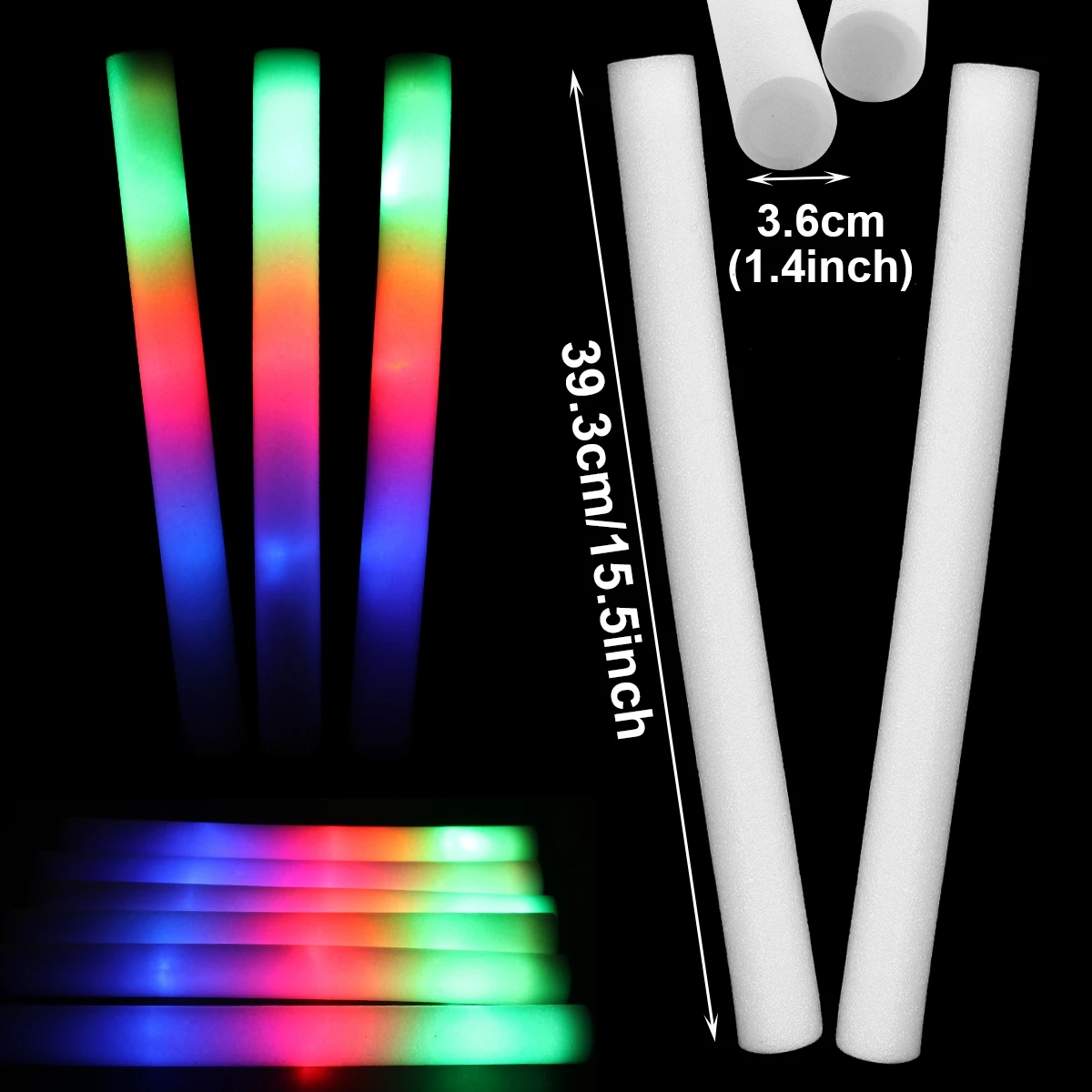 LED-Glow-Sticks-RGB-LED-Cheer-Sticks-Light-Up-Cheer-Tube-Colorful ...