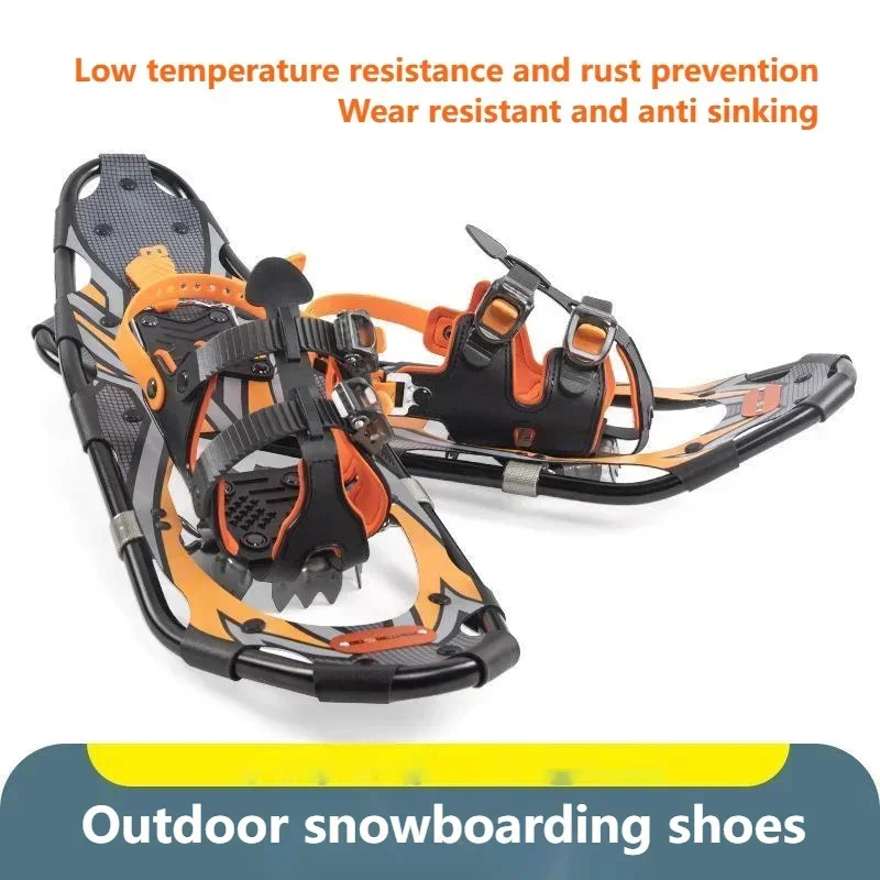 Outdoor-Snow-Walking-Shoes-Aluminum-Alloy-Anti-Slip-Adjustable-Two-Size ...