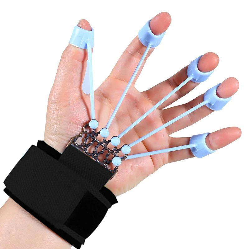 Portable Hand Gripper Silicone Finger Expander Hand Grip Wrist Strength ...