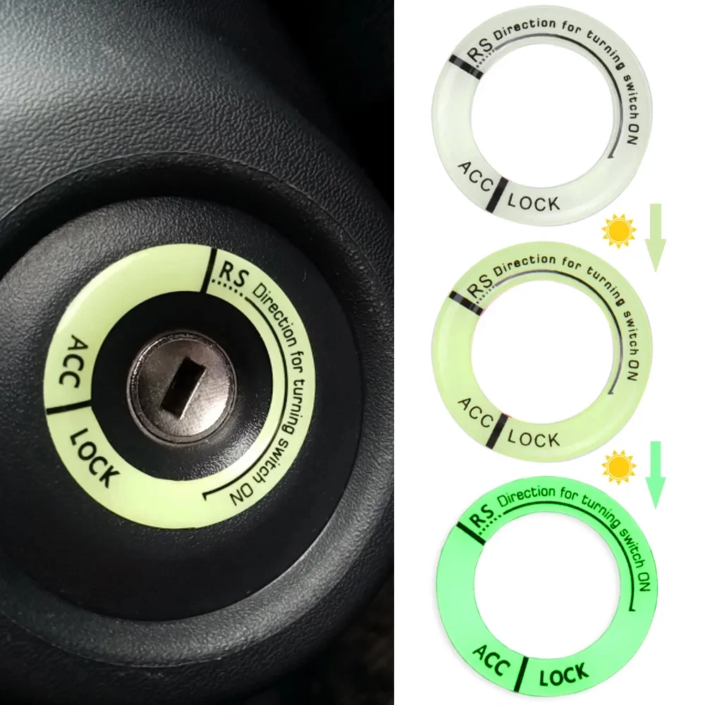 Car-Stickers-Luminous-Key-Ring-Ignition-Switch-Protective-Styling ...