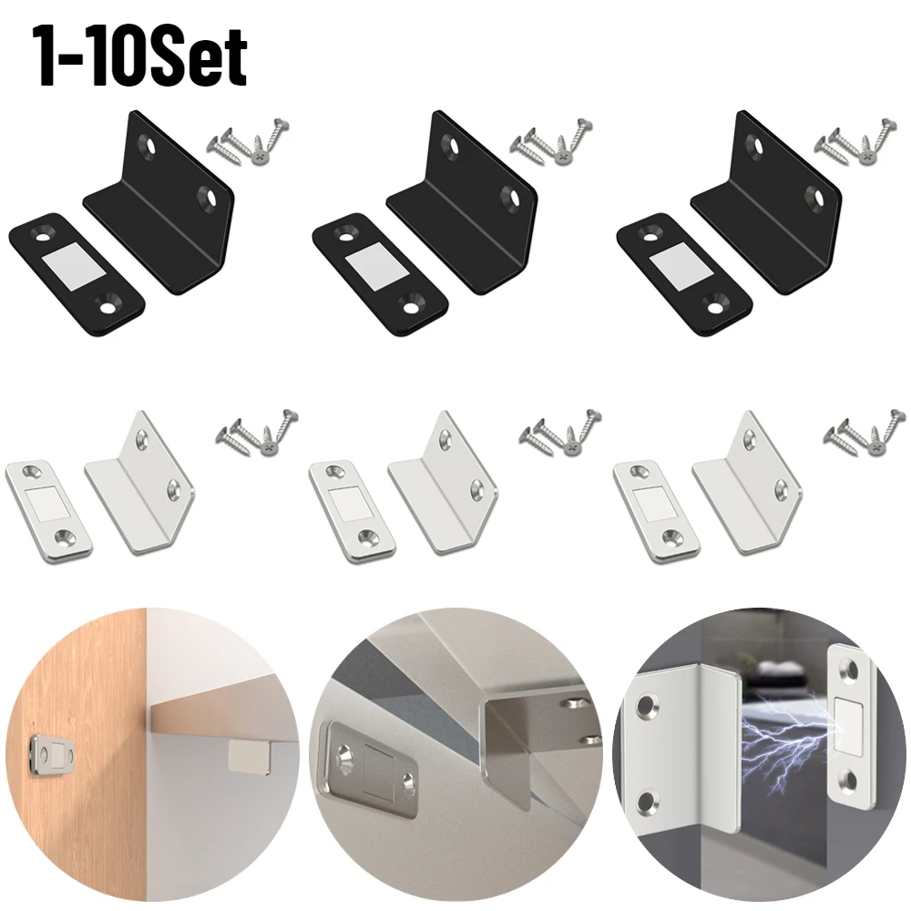 1-10Set-Strong-Magnetic-Cabinet-Catches-Magnet-Door-Stops-Hidden-Door ...