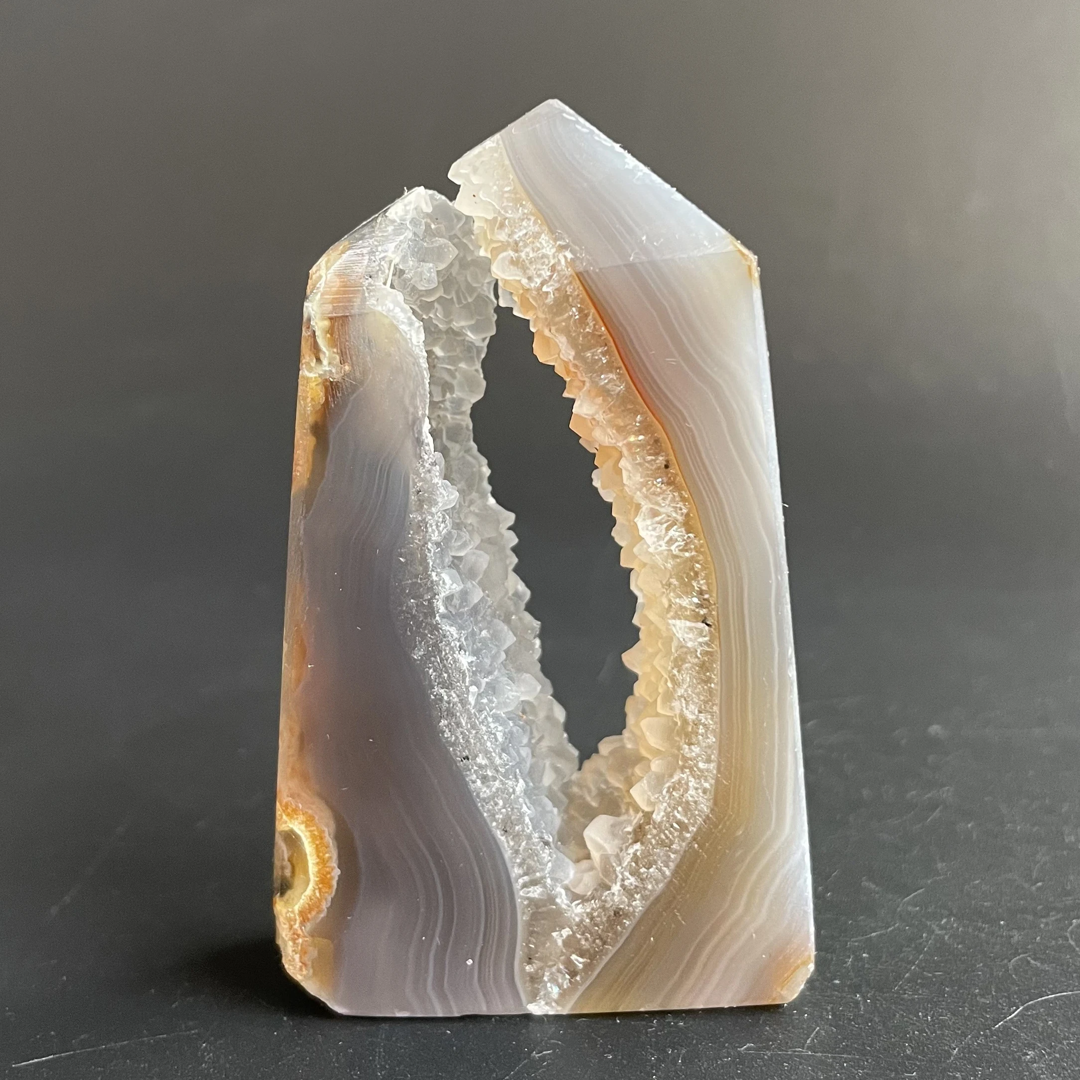 Natural-Stone-Agate-Geode-Crystal-Tower-Polished-Wand-Point-Reiki-Healing-Gift-Room-Decor ...