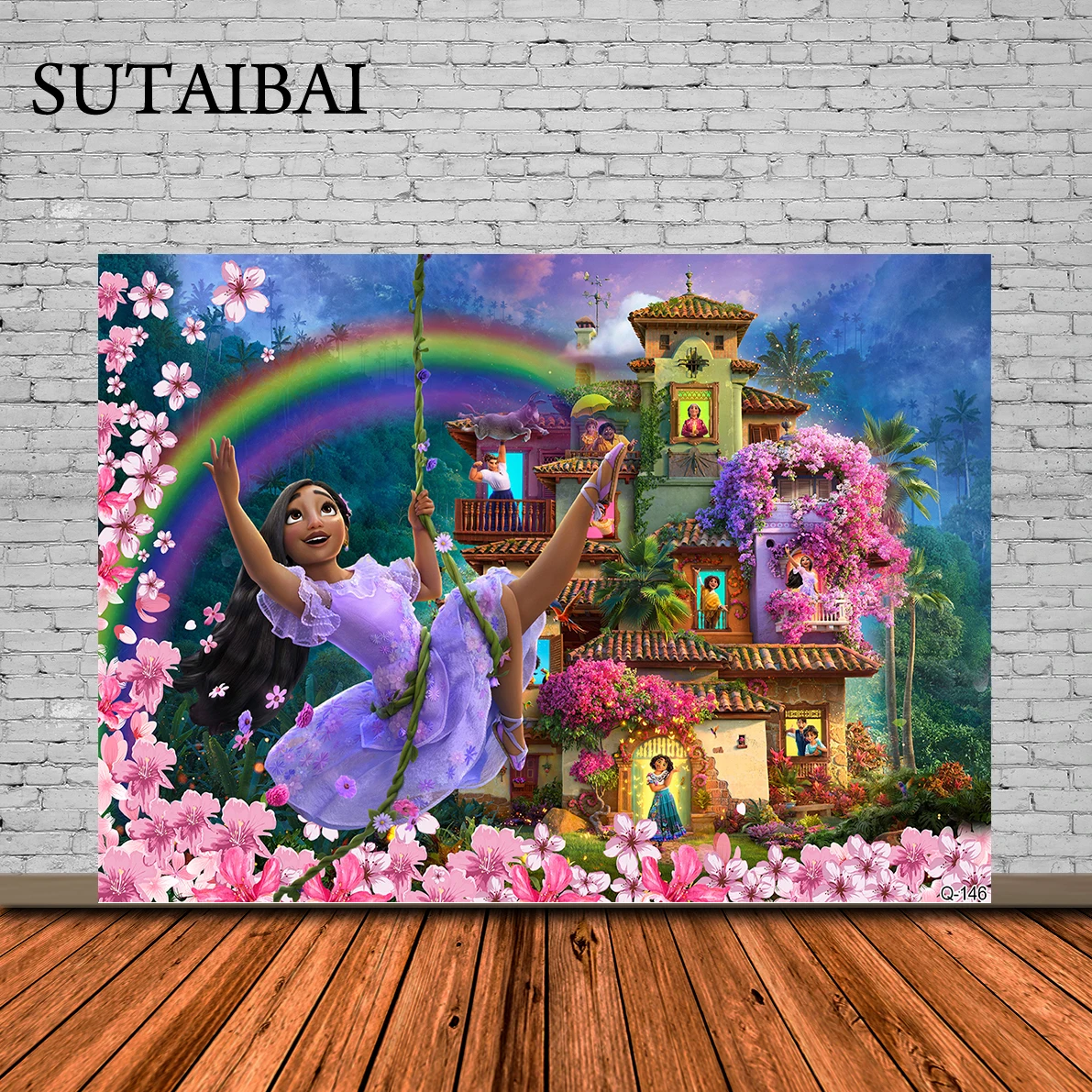 Encanto Isabella Princess Magic House Backdrop Kids Birthday ...