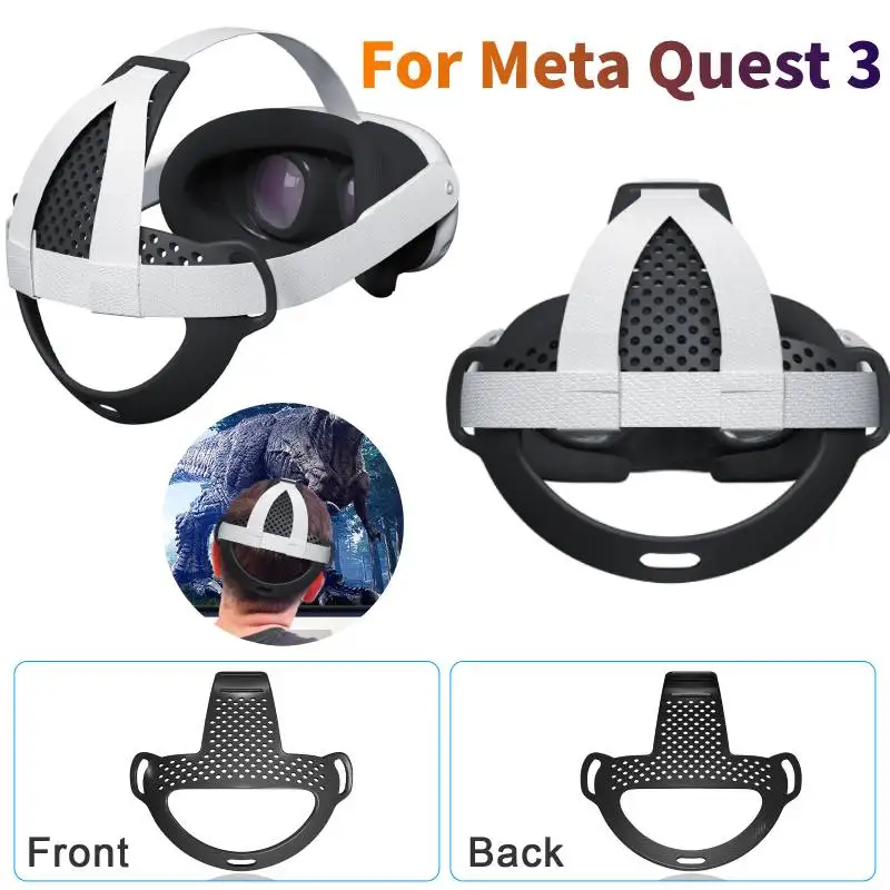 For-Meta-Quest-3-VR-Headset-TPU-Assist-Head-Strap-Pad-Washable ...