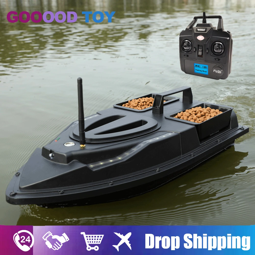 Flytec V700 Fishing boat GPS PVC RC Boat remote control Bait Fish ...