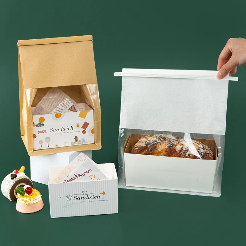 LBSISI Life 50pcs Transparent Bread Packaging Ziplock Bags For Baking ...