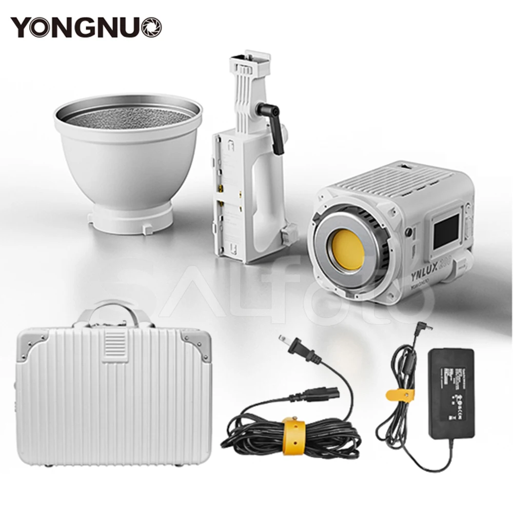 Yongnuo-YNLUX200-NP-F-Handheld-Bracket-Power-Adapter-Reflector-Case-Kit ...
