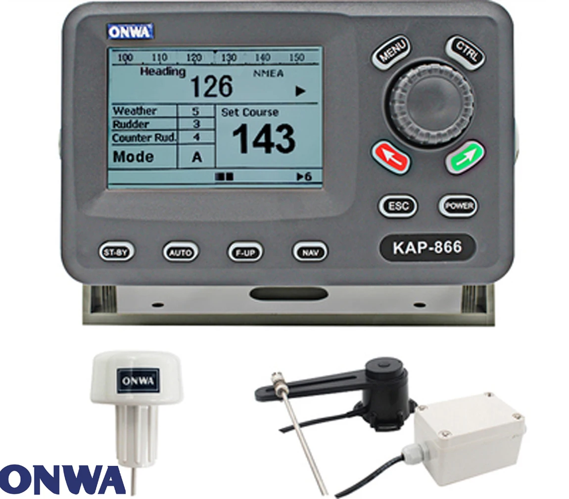 ONWA-KAP-866-autopilot-system-Remote-Control-4-5-inch-Marine-Autopilot ...