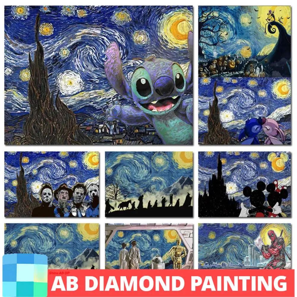 AB-Disney-Starry-Night-Vincent-Van-Gogh-Art-Diamond-Painting-Stitch ...