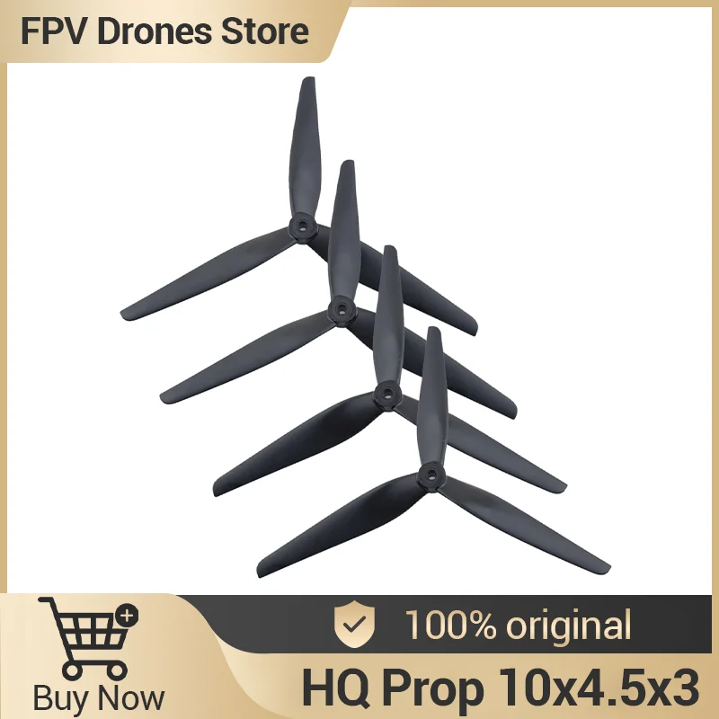 4PCS-HQProp-10X4-5X3-10inch-3-blade-tri-blade-Drones-Propeller-Light ...