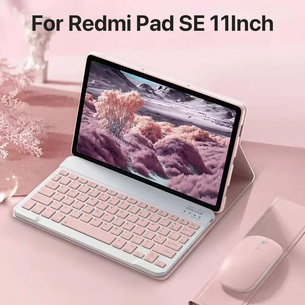 Case For Xiaomi Redmi Pad SE 11 Inch, Bluetooth Wireless keyboard cover ...