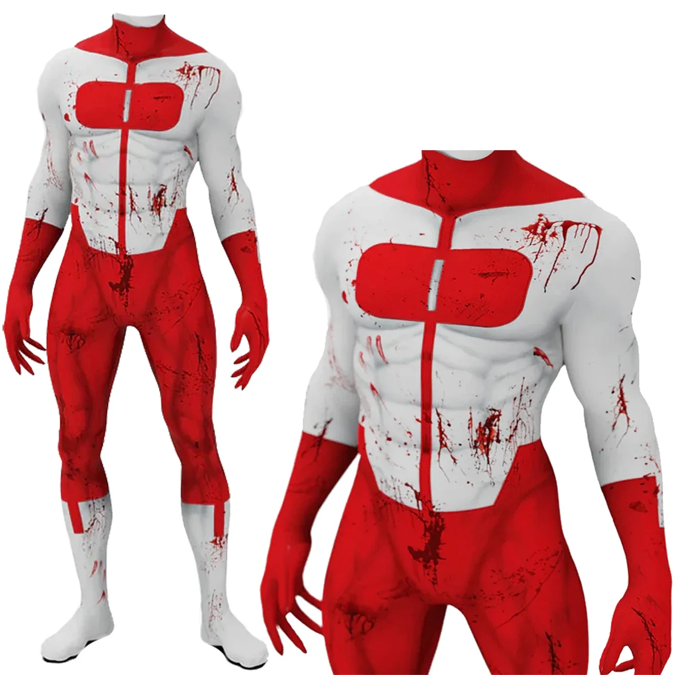 OmniBloody Invincible Mark Grayson Cosplay Superhero Bodysuit ...