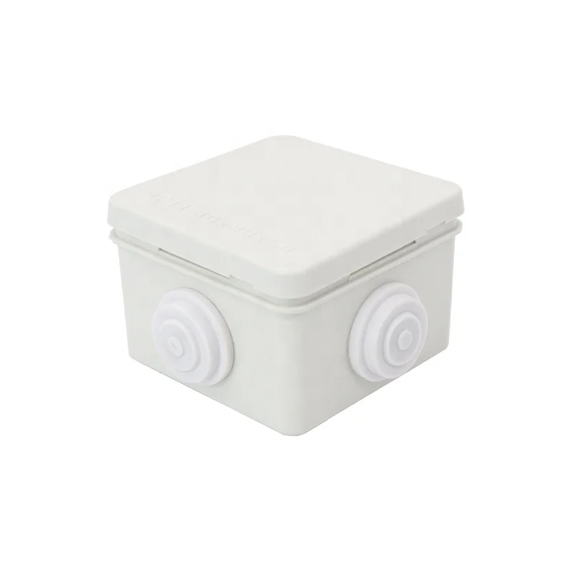 plastic-waterproof-junction-box-with-rubber-plug-80-80-50-ABS-enclosure ...
