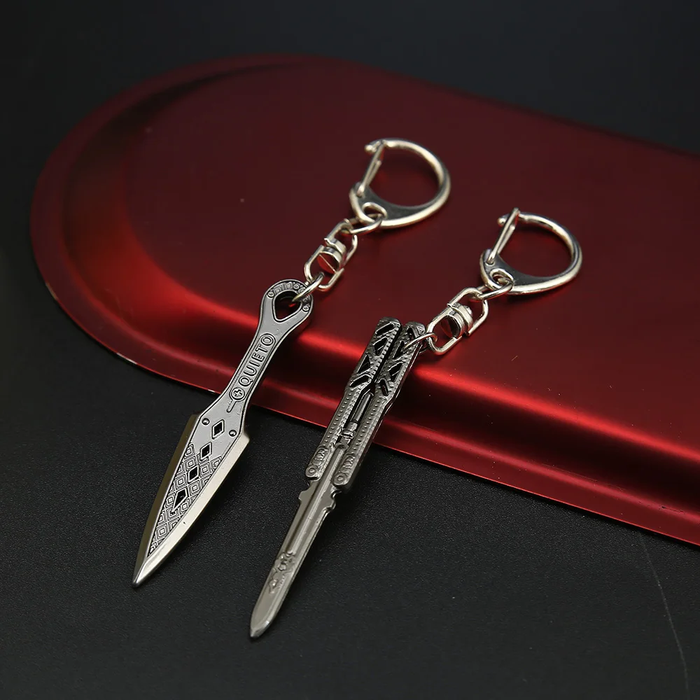 Apex Legends Octane Butterfly Knife Keychain Metal Demon Dagger ...