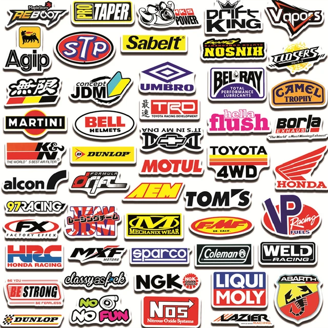 Car Racing Logos Stickers