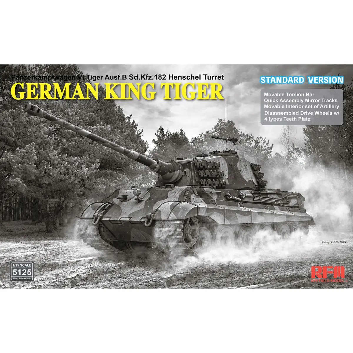 RYEFIpancMODEL-RFM-RM-5125-1-35-King-Tiger-Allemand-Henschel-Tourelle ...