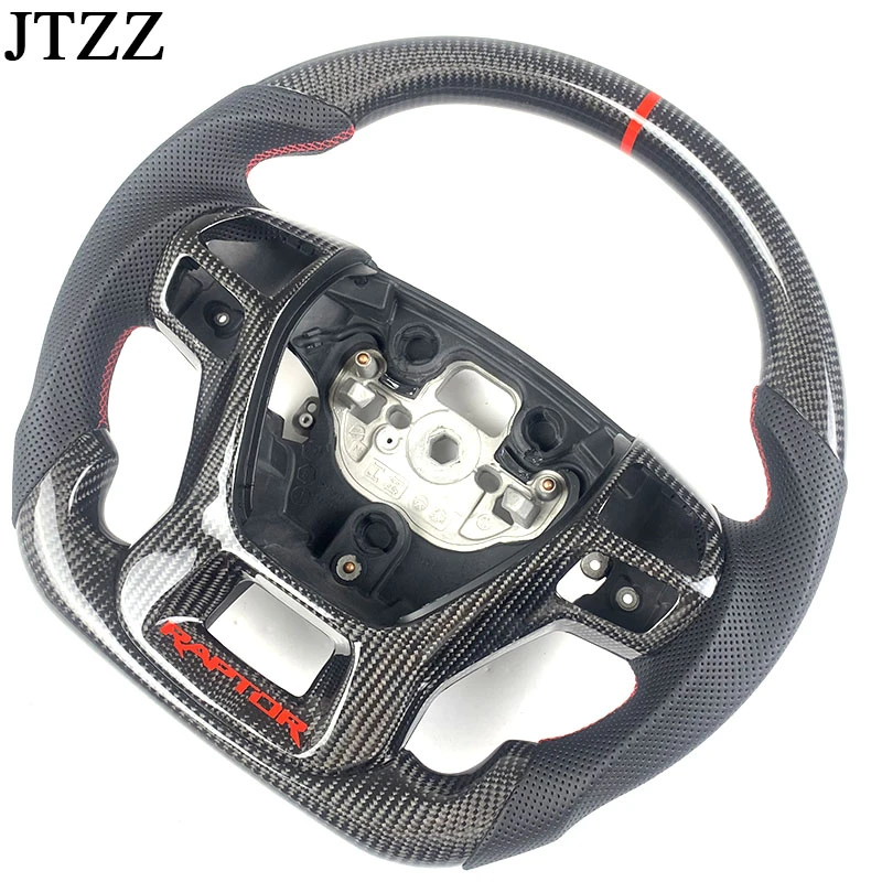 For Ford Ranger Expedition Explorer Raptor Steering Wheel Carbon Fiber ...