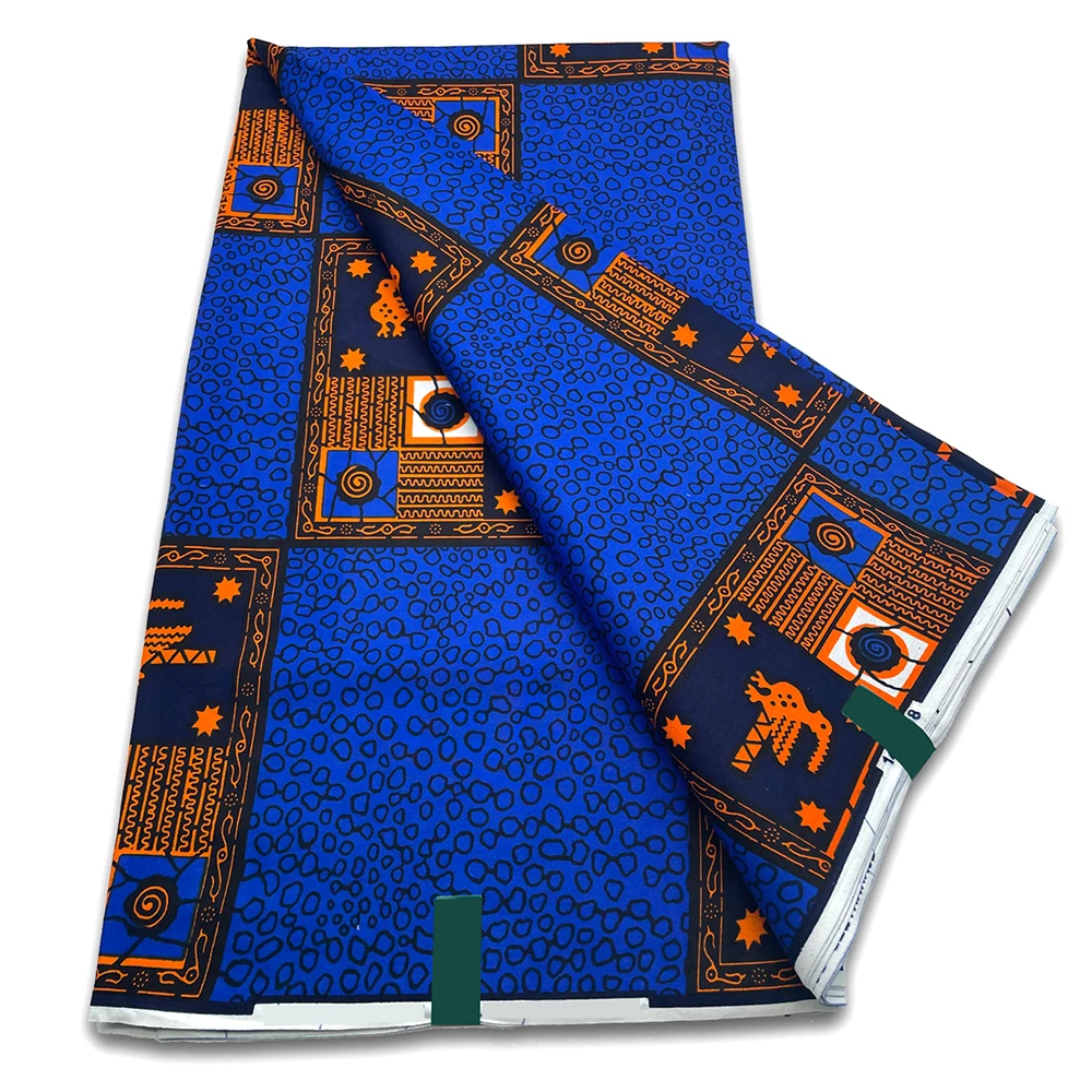 African-Wax-Fabric-100-Cotton-Veritable-Wax-Nigerian-Ankara-Block ...