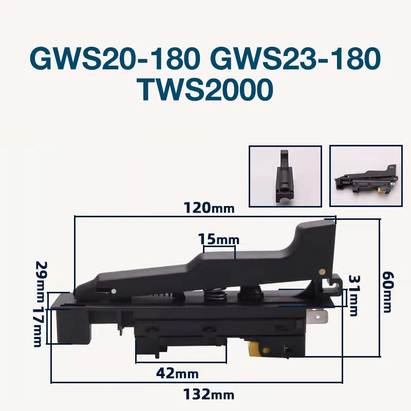 Switch-for-Bosch-GWS20-180-GWS23-180-TWS2000-Angle-Grinder-Switch ...