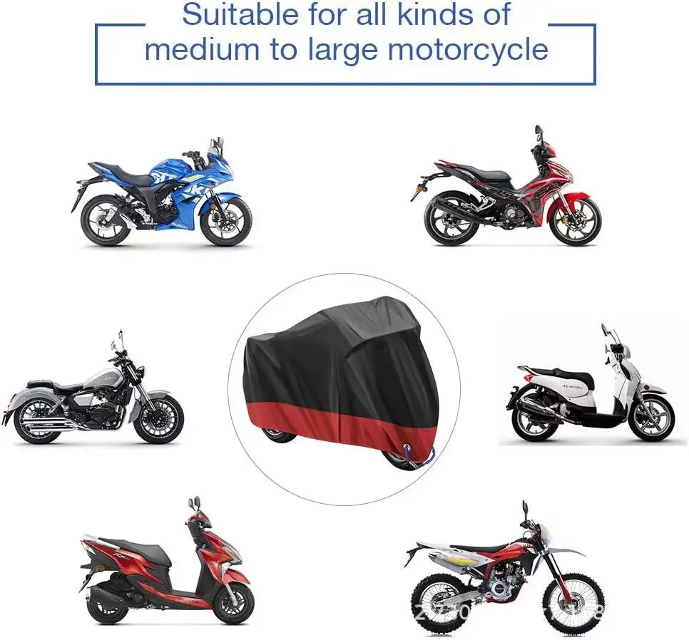 Motorcycle-Cover-Dustproof-UV-Protective-Outdoor-Scooter-180T-Motorbike ...
