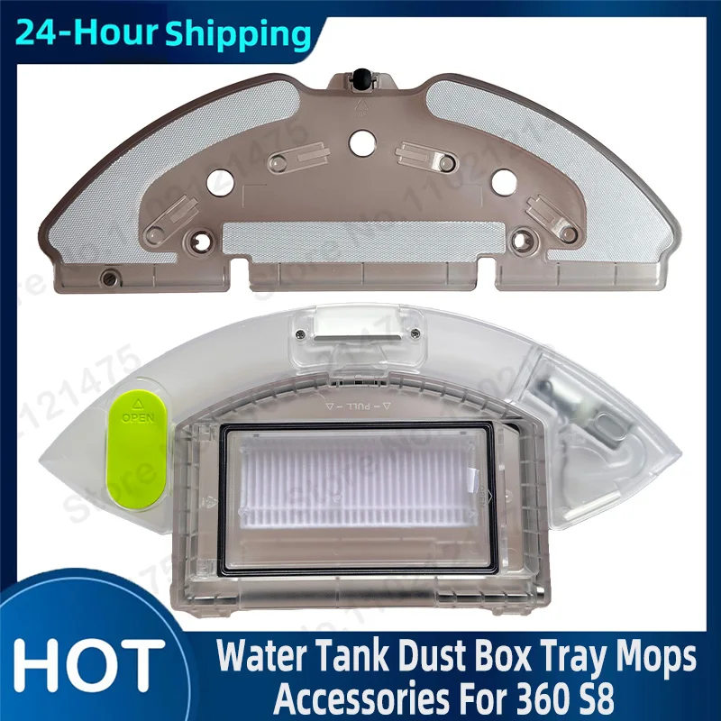 Water-Tank-Dust-Box-With-Filter-Tray-Mops-With-Cloths-Replacement ...