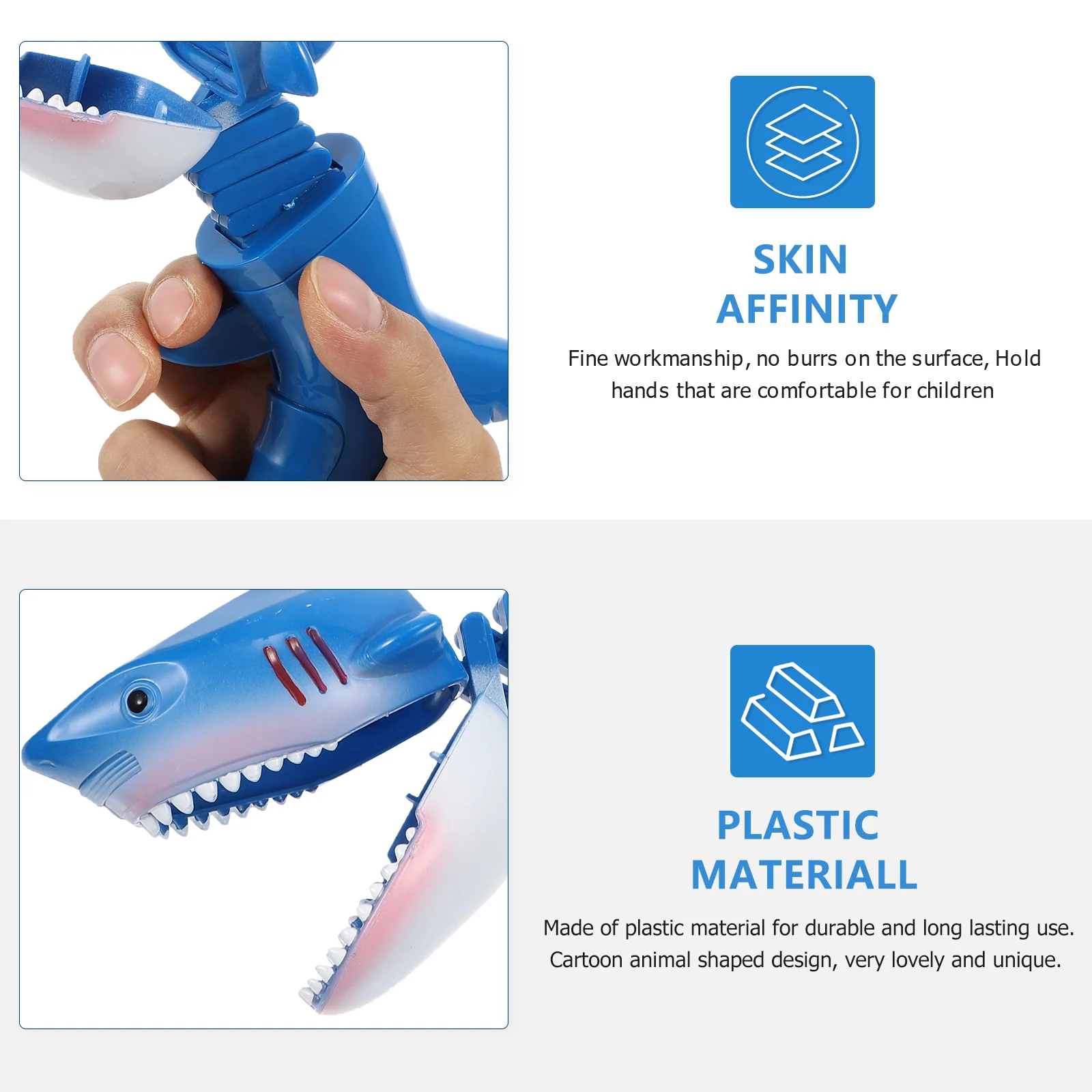 Hungry Shark Grabber Toys Mini Dinosaur Toy Shark Figurines Hand ...