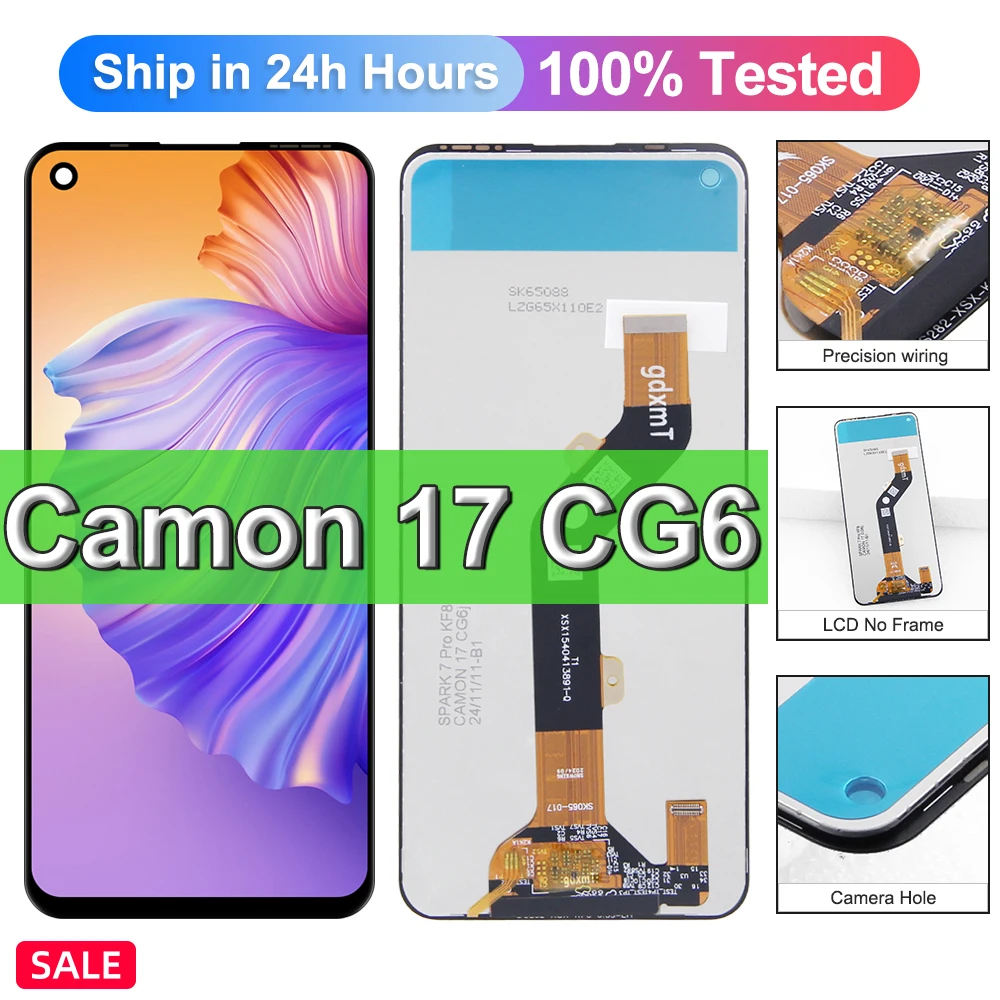 Camon 17 LCD For Tecno Camon 17 CG6 CG6j LCD Display Touch Screen ...