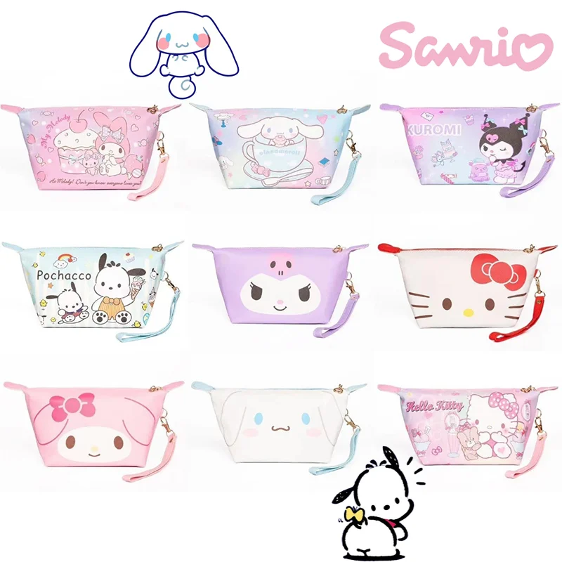 Sanrio Hello Kitty Cosmetic Bag Cinnamoroll Kuromi Cartoon Portable ...